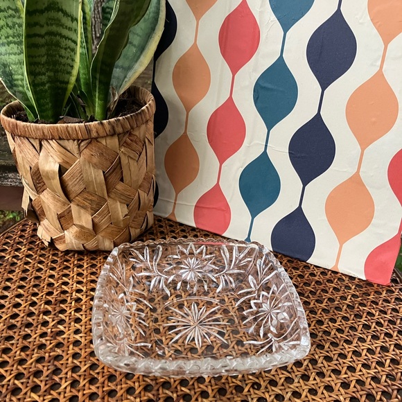 Hazel-Atlas | Accents | Hazel Atlas Prescut Starburst Square Clear Dish ...